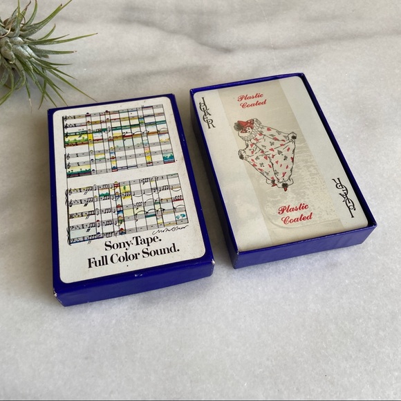 Sony | Games | Vintage Sony Playing Cards Tape Full Color Sound Milton ...